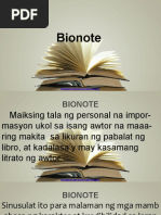Bionote | PDF