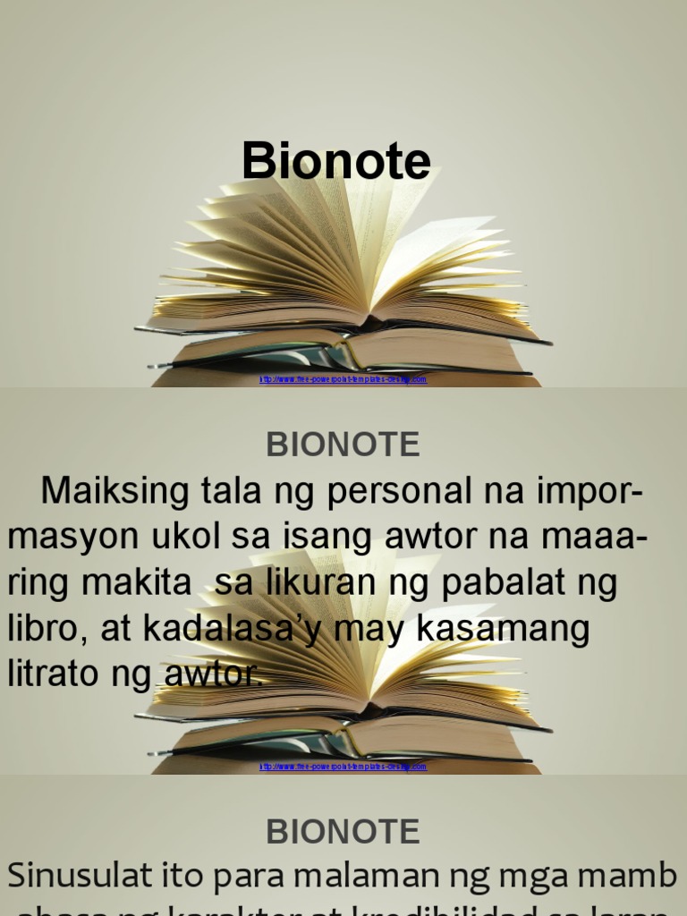 Bionote | PDF