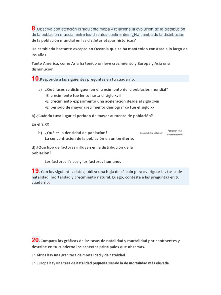 Ejerc. T1 | Descargar gratis PDF | Población mundial | Migración humana