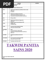 Takwim Panitia Sejarah 2023 2024 | PDF