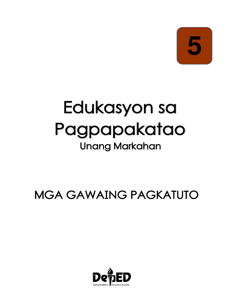 Grade 5 EsP LAS | PDF | Philippines | Languages Of Southeast Asia