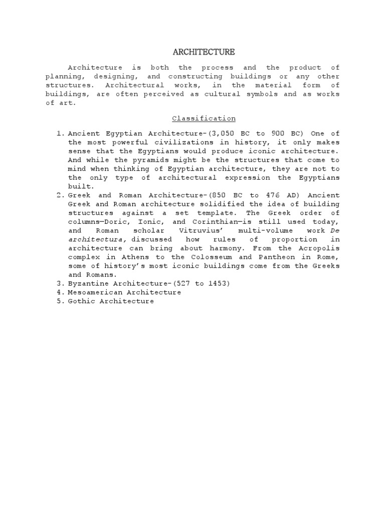 Architectura, Discussed How Rules of Proportion in | PDF