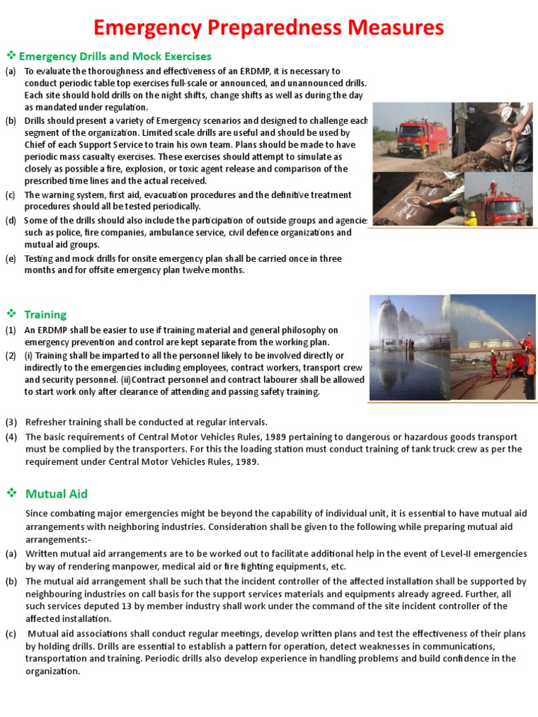Emergency Preparedness Measures: Emergency Drills and Mock Exercises ...