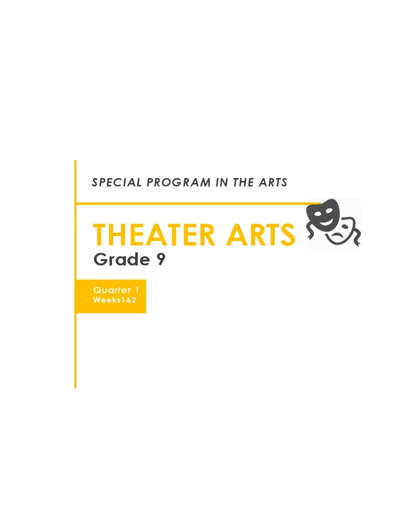 Module 1 Grade 9-Theater Arts | PDF | Theatre | Philippines