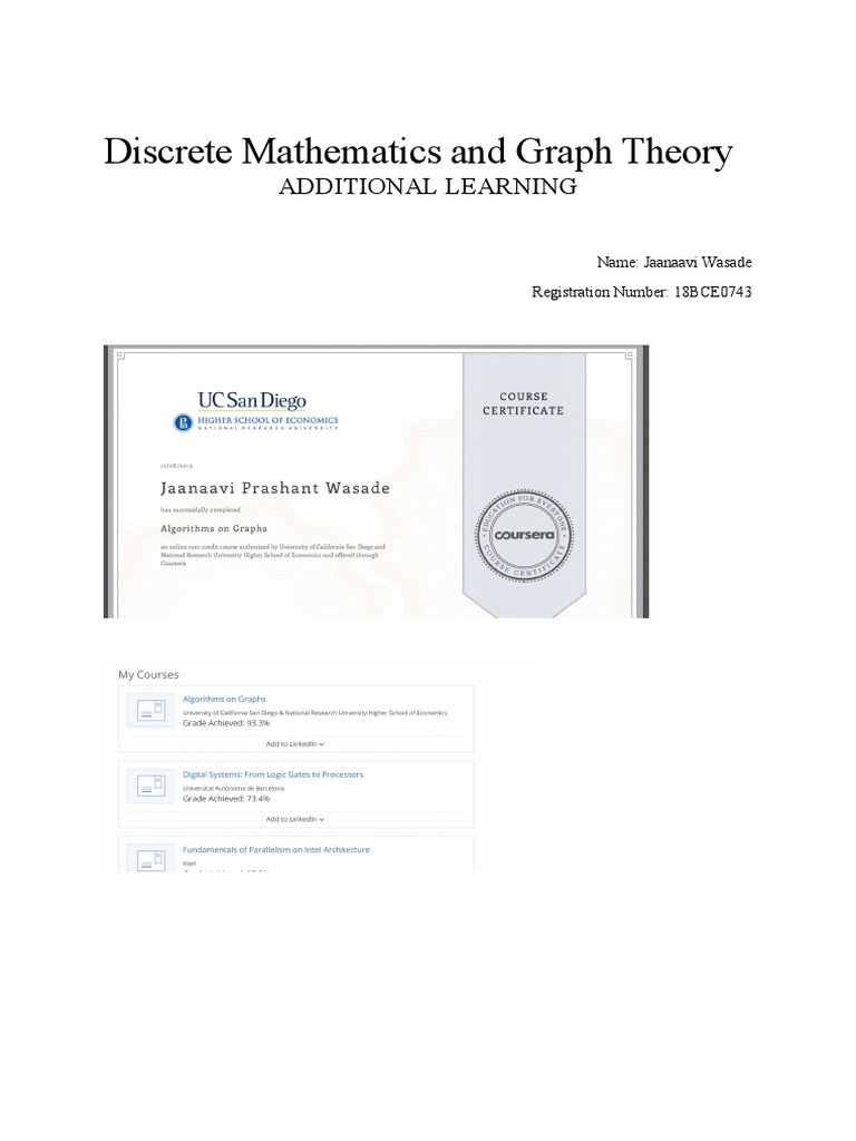 Discrete Mathematics and Graph Theory | PDF