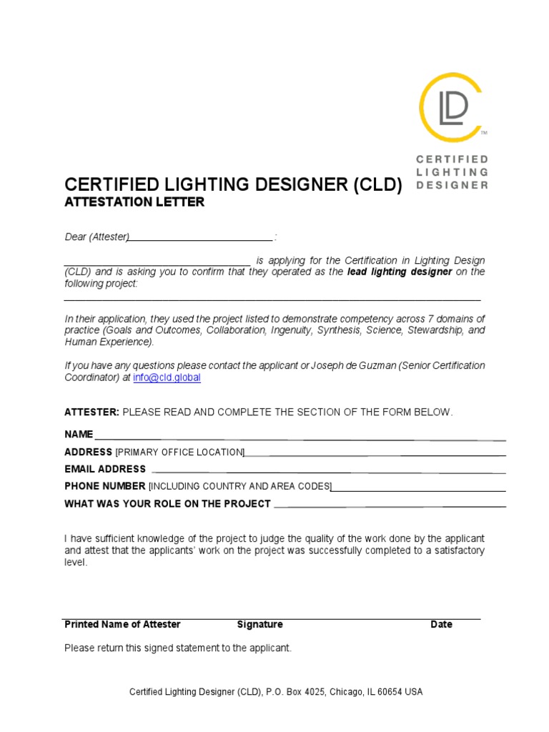 Attestation Letter 2018 | PDF