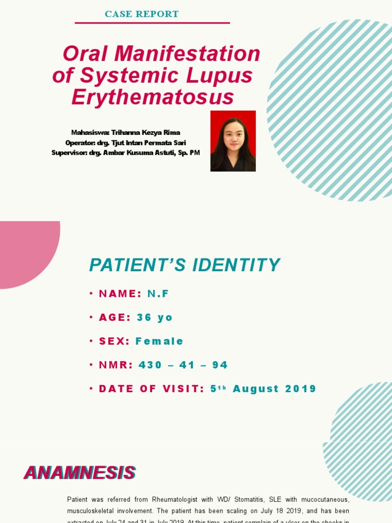 Oral Manifestations of Lupus Erythematosus | PDF | Systemic Lupus ...