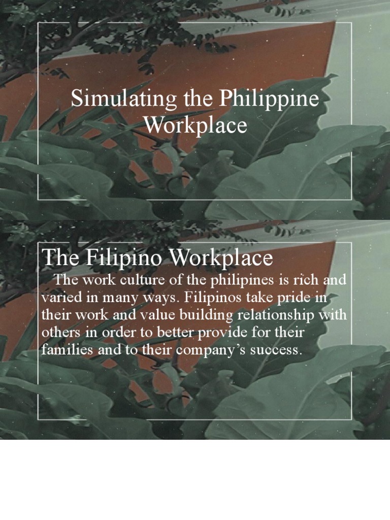 Understanding Filipino Workplace Culture | PDF