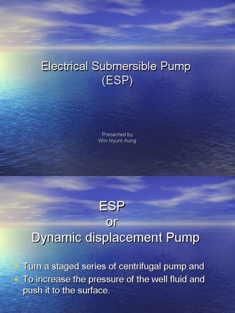 Esp Components Functions Guide Pdf Pump Equipment