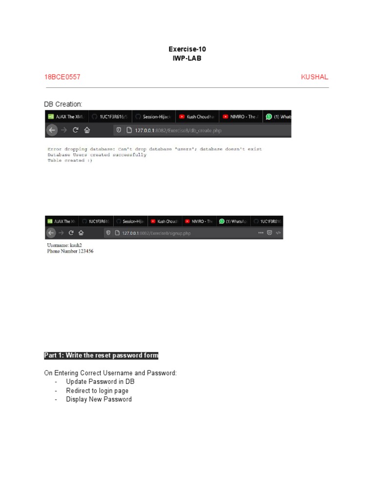 Exercise-10 IWP | PDF | Computer Network Security | Password