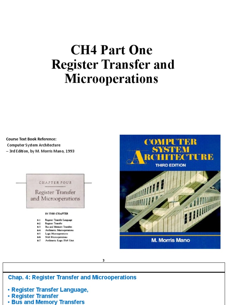 CH4-Register Transfer & Microoperations | PDF | Computer Data Storage | Digital Electronics