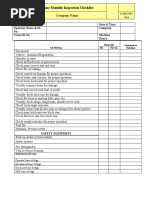 Chain Block Inspection Checklist Form | PDF