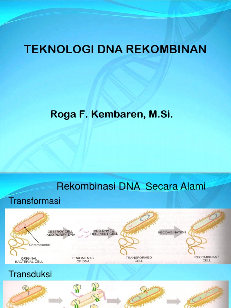 19.teknologi Dna Rekombinan | PDF