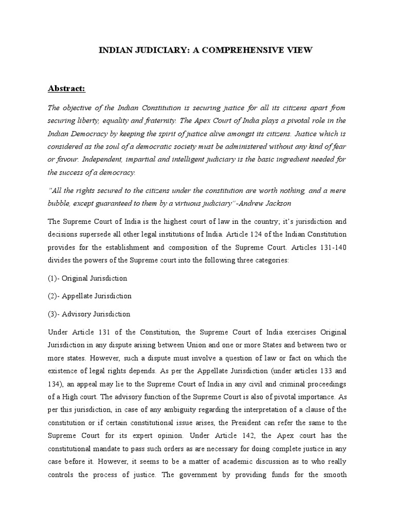 Indian Judiciary | PDF | Supreme Court Of India | Supreme Courts