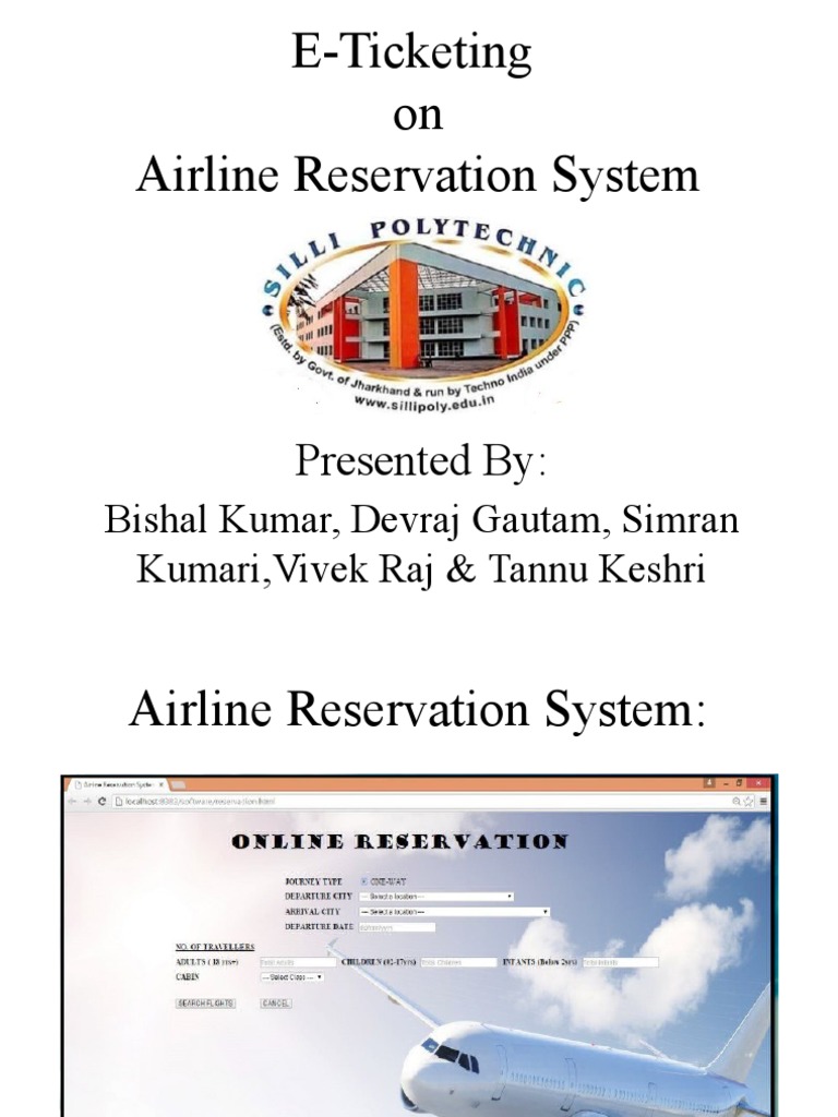 E-Ticketing On Airline Reservation System | PDF | Software Testing ...