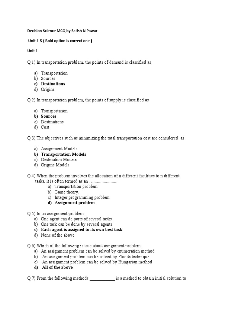 An Introduction to Transportation and Assignment Problems: Multiple ...