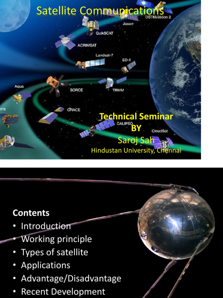 Technical Seminar BY: Saroj Sah | PDF | Communications Satellite ...