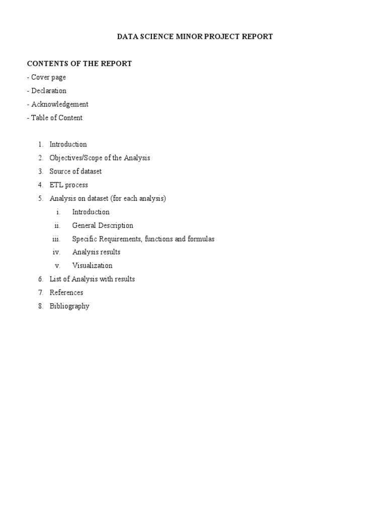 Data Science Project Report | Download Free PDF | Information Science ...