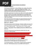 Susunan Acara Menjadi Moderator Seminar PROPOSAL | PDF