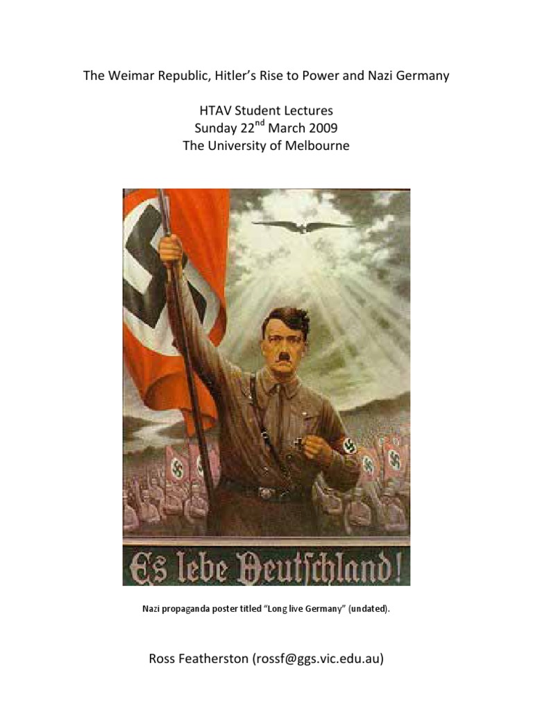 Ib Theweimarrepublichitlersriseandnazigermany Rossfeatherstone | PDF ...