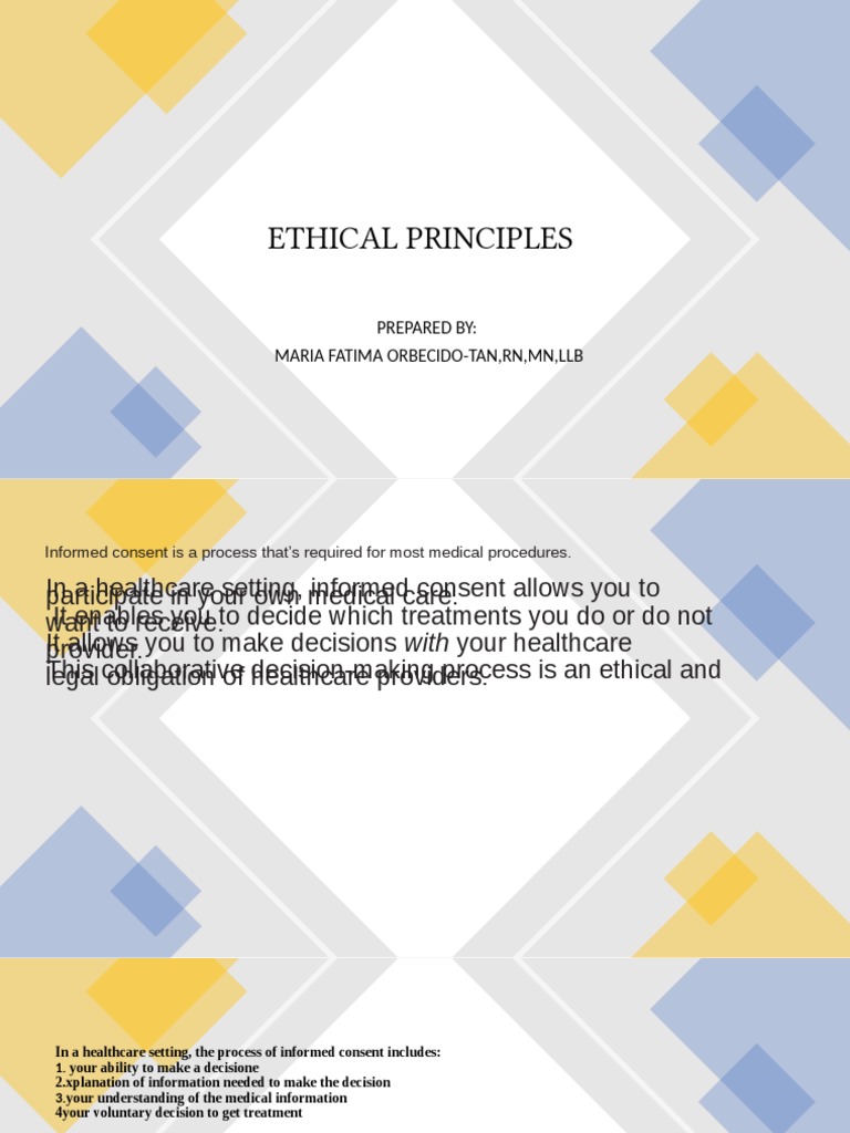 Ethical Principles.2 | PDF | Informed Consent | Confidentiality
