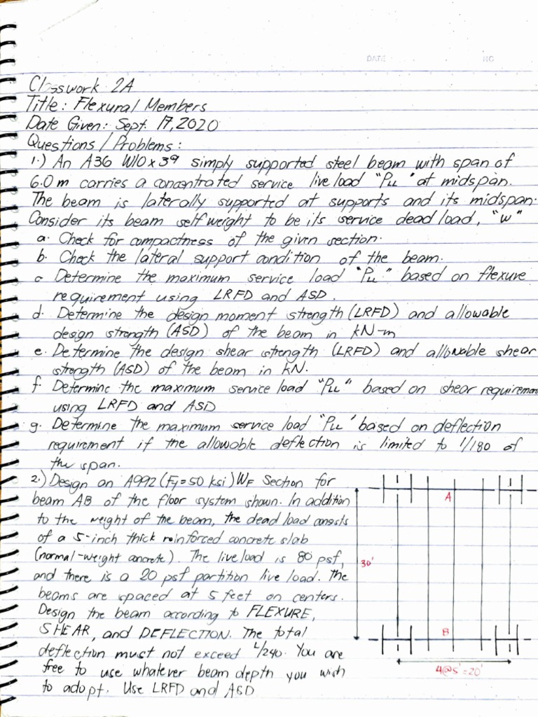Bonagua A4 Cw2a Flexural Members | PDF