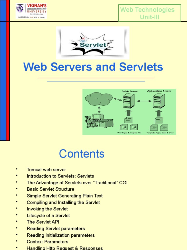 Web Servers and Servlets: Web Technologies Unit-III | PDF | Java ... Web Servers and Servlets: Web Technologies Unit-III | PDF | Java ...