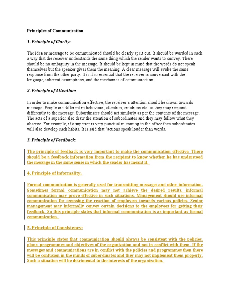 Principle of Clarity | PDF | Dependent And Independent Variables ...