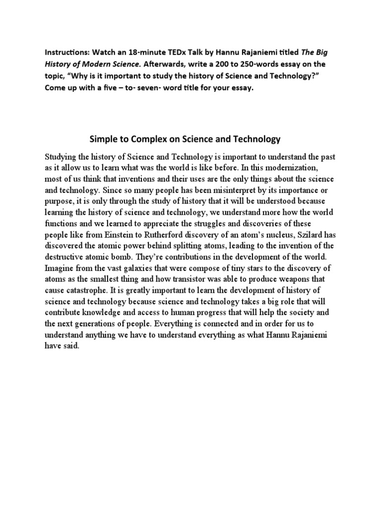 Study of Science and Technology | PDF