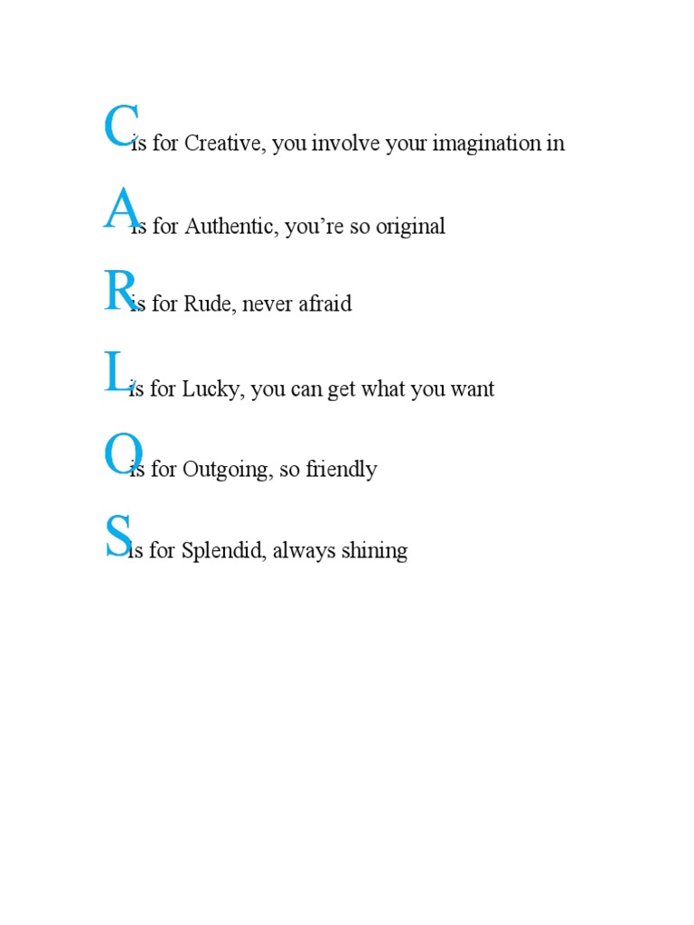 ACROSTIC | PDF