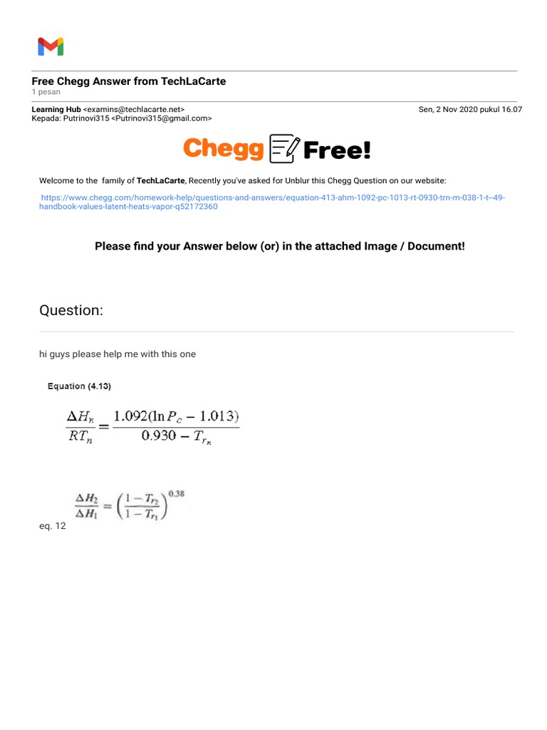 Free Chegg Answers from TechLaCarte | PDF | Career & Growth