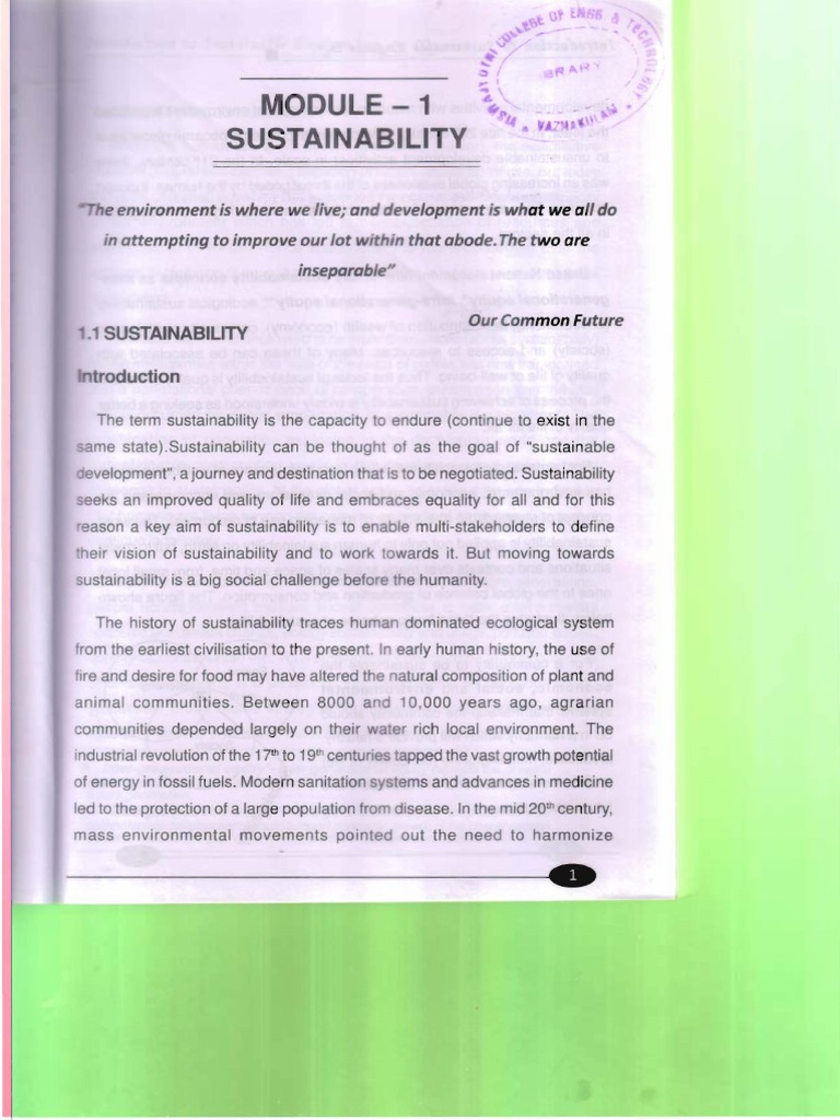 Sustainable Note | PDF | Sustainability | Sustainable Development