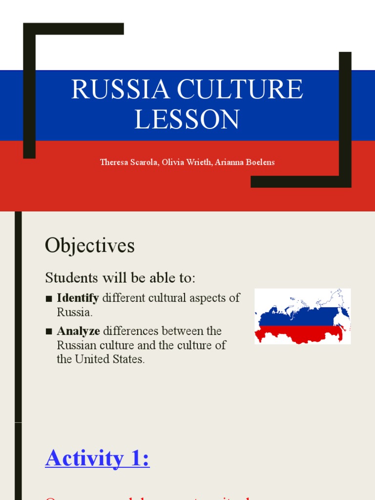 Russia Culture Lesson | PDF | Russia | World Politics