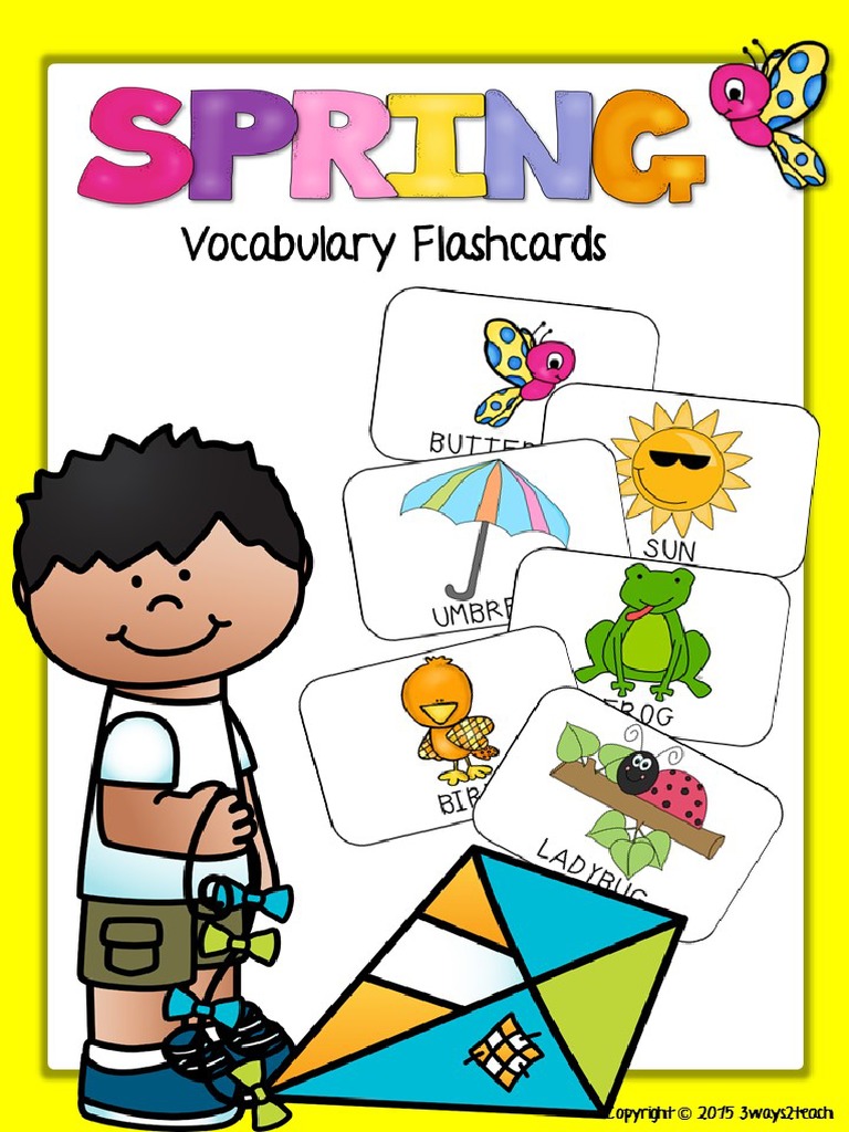Spring Vocabulary Flashcards PDF | PDF