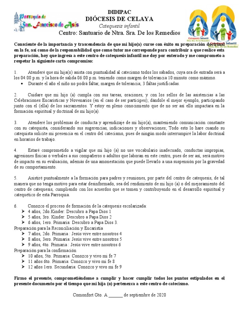 Didipac-Carta-Compromiso 20-21 | Descargar gratis PDF | Religión y creencia