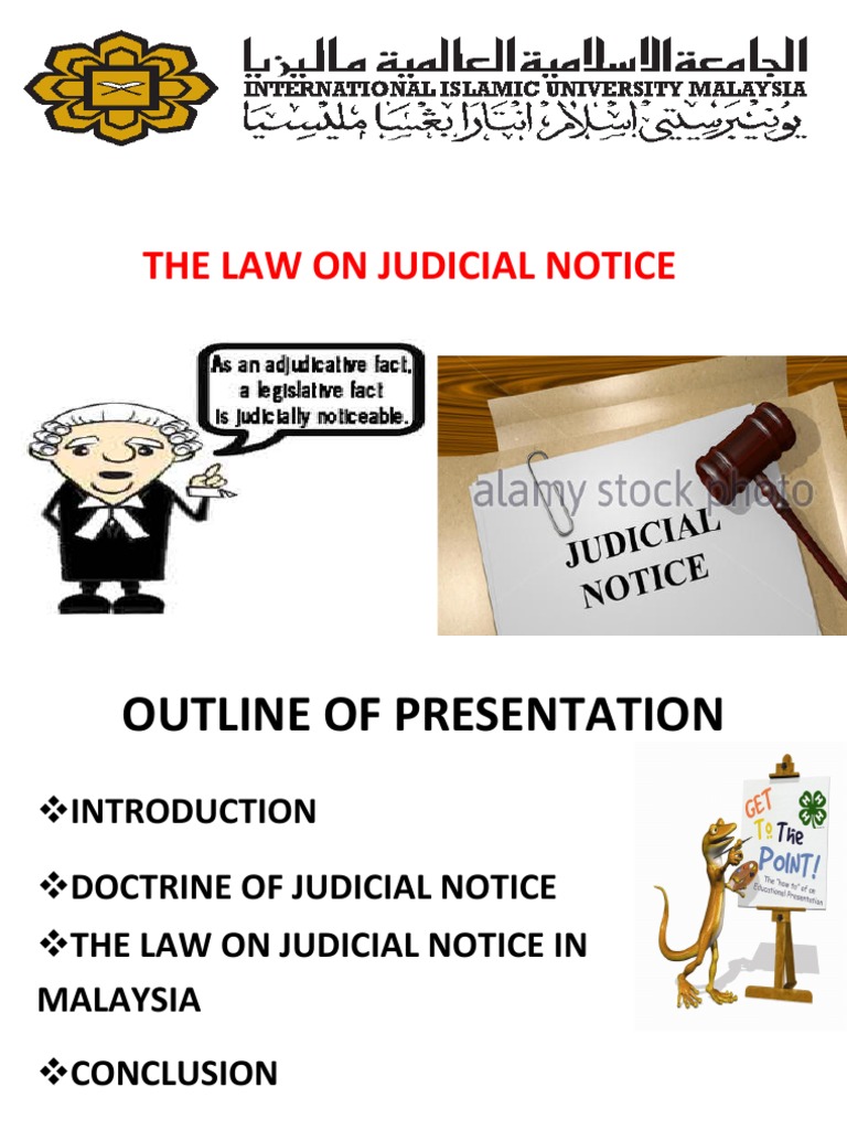 Topic 3 Judicial Notice | PDF | Judicial Notice | Evidence (Law)