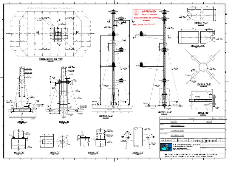 128 - 21.3M Tug - Details of Mast | PDF