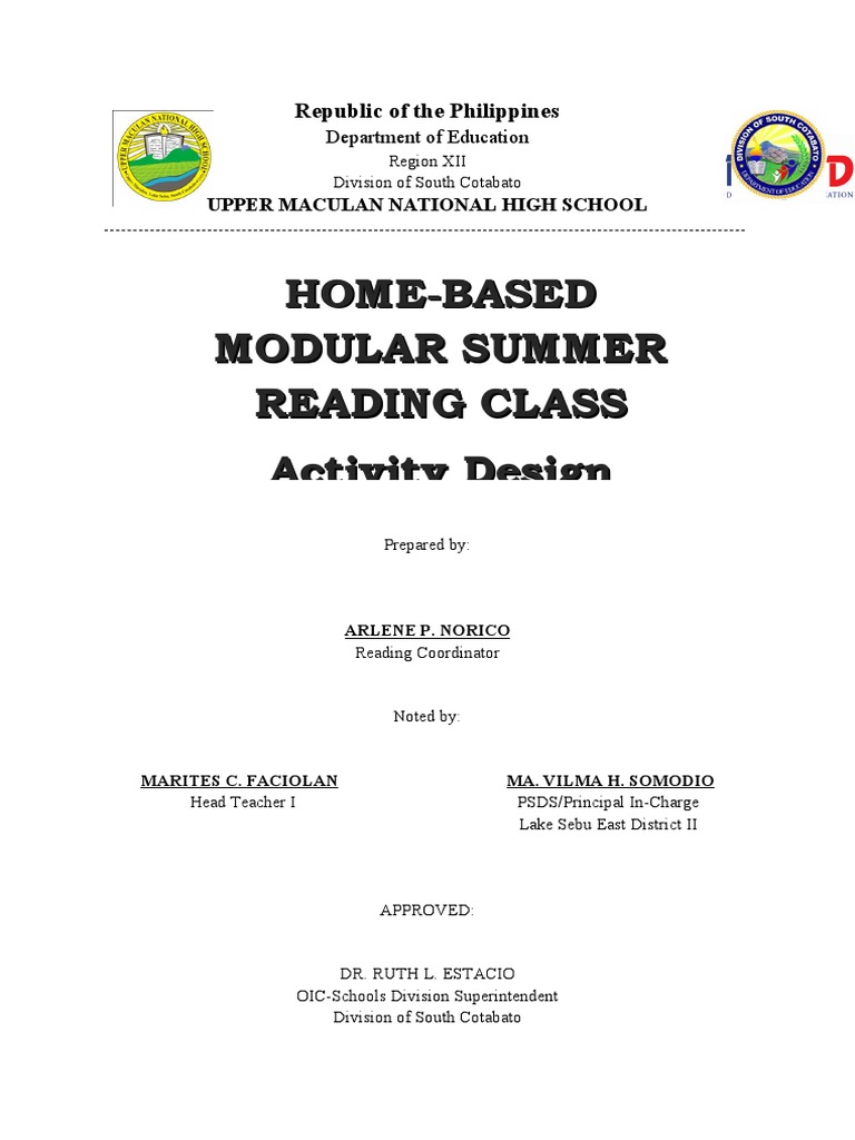 Home Based Reading Class | PDF | Teachers | Behavior Modification