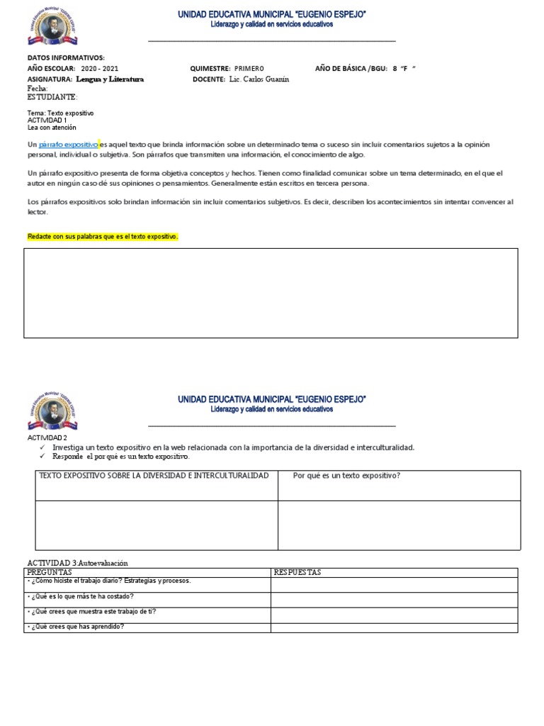 TAREA Párrafo Expositivo 2 | PDF | Crecimiento personal y profesional | Ciencias sociales