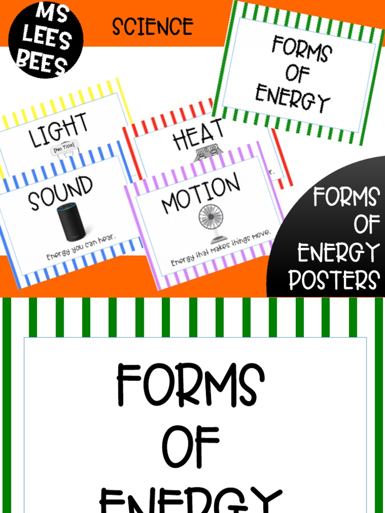 Science: Forms OF Energy Posters | PDF | Career & Growth | Wellness