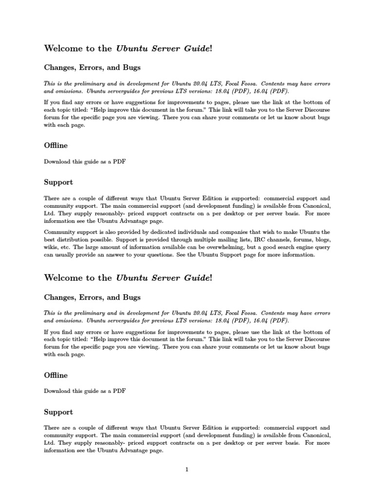 Ubuntu Server Guide | PDF | Booting | Computer Data Storage