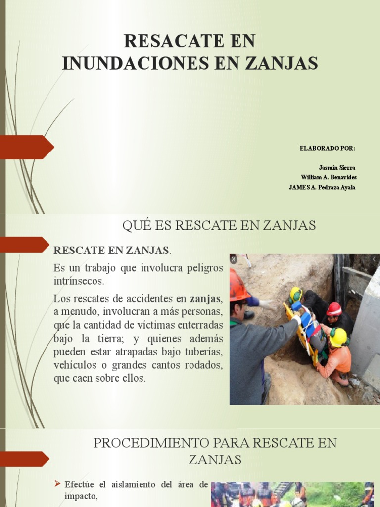 Inundaciones Rescate en Zanjas | PDF | Inundar | Ciclones tropicales