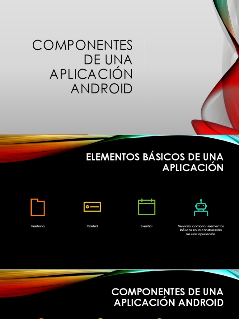 Componentes Clave de Apps Android | PDF | Android (sistema operativo ...