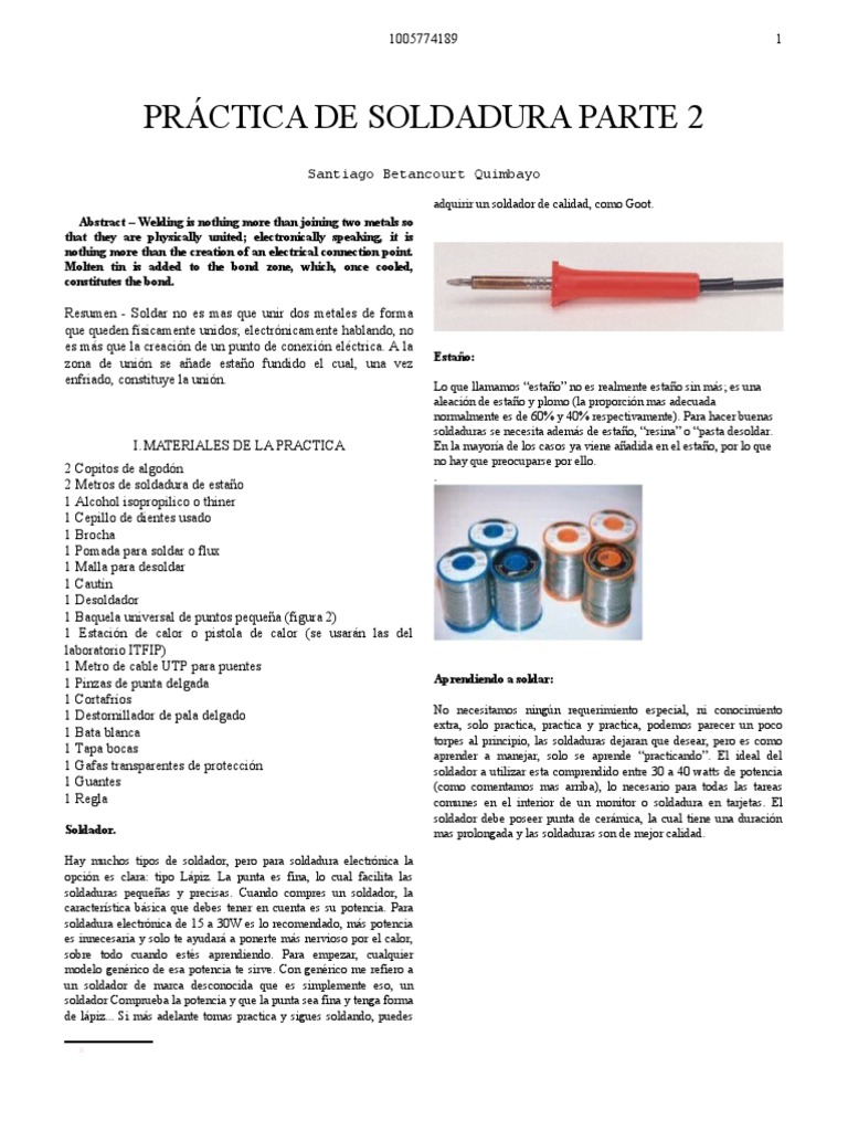 Formato Presentacion Documentos Normas Ieee | PDF | Estaño | Soldadura Formato Presentacion Documentos Normas Ieee | PDF | Estaño | Soldadura