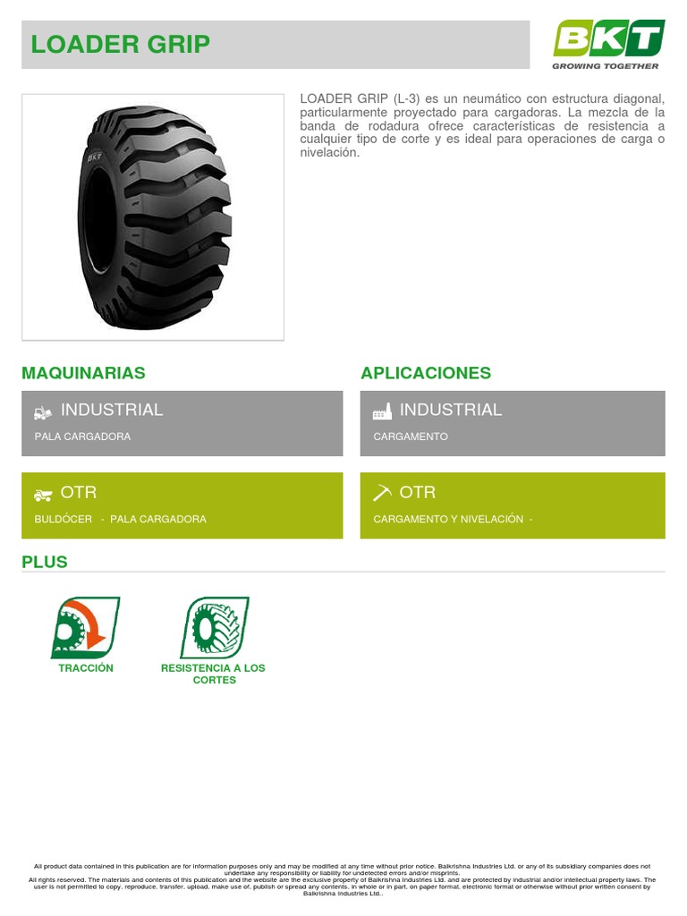 Loader Grip Tires for Loaders | PDF | Business