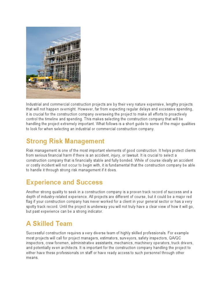 Strong Risk Management | PDF | Interior Design | Risk Management