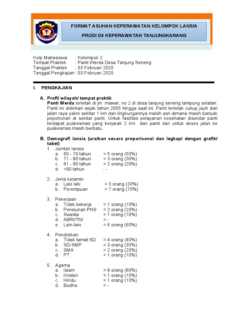 Askep Kelompok Gerontik | PDF