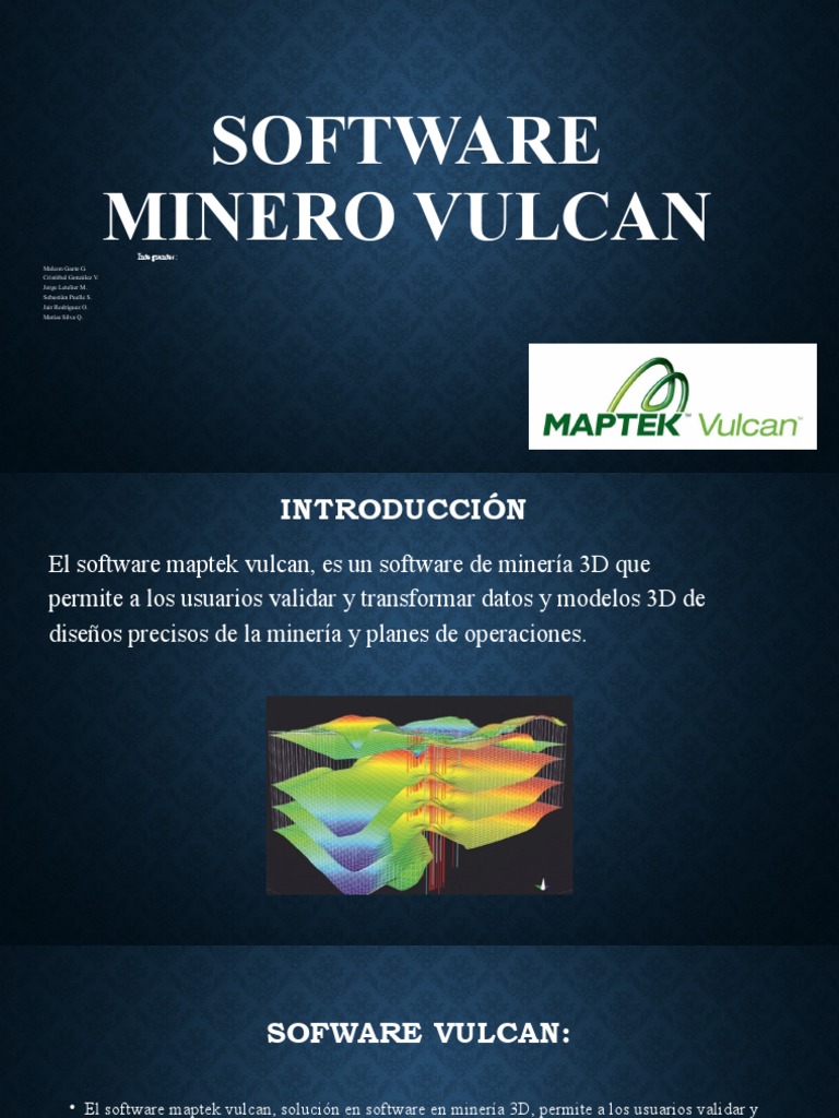 Software Minero Vulcan | PDF | Minería | Software
