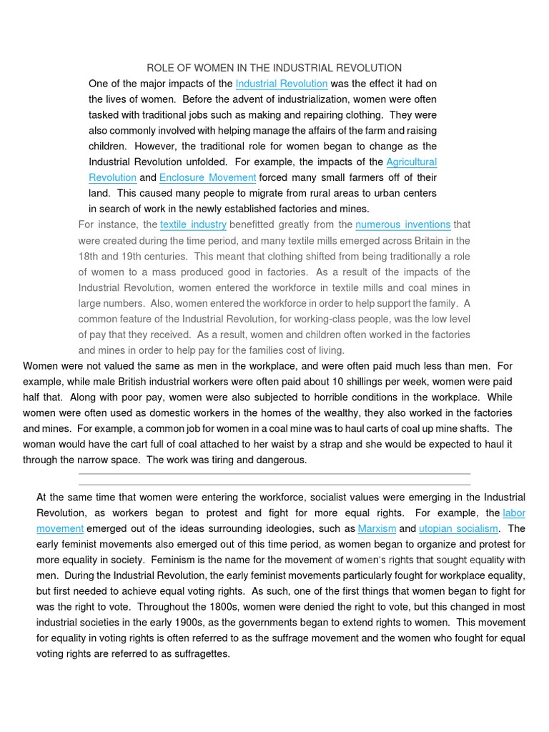 The Changing Role of Women in Britain: From Traditional Domesticity to ...