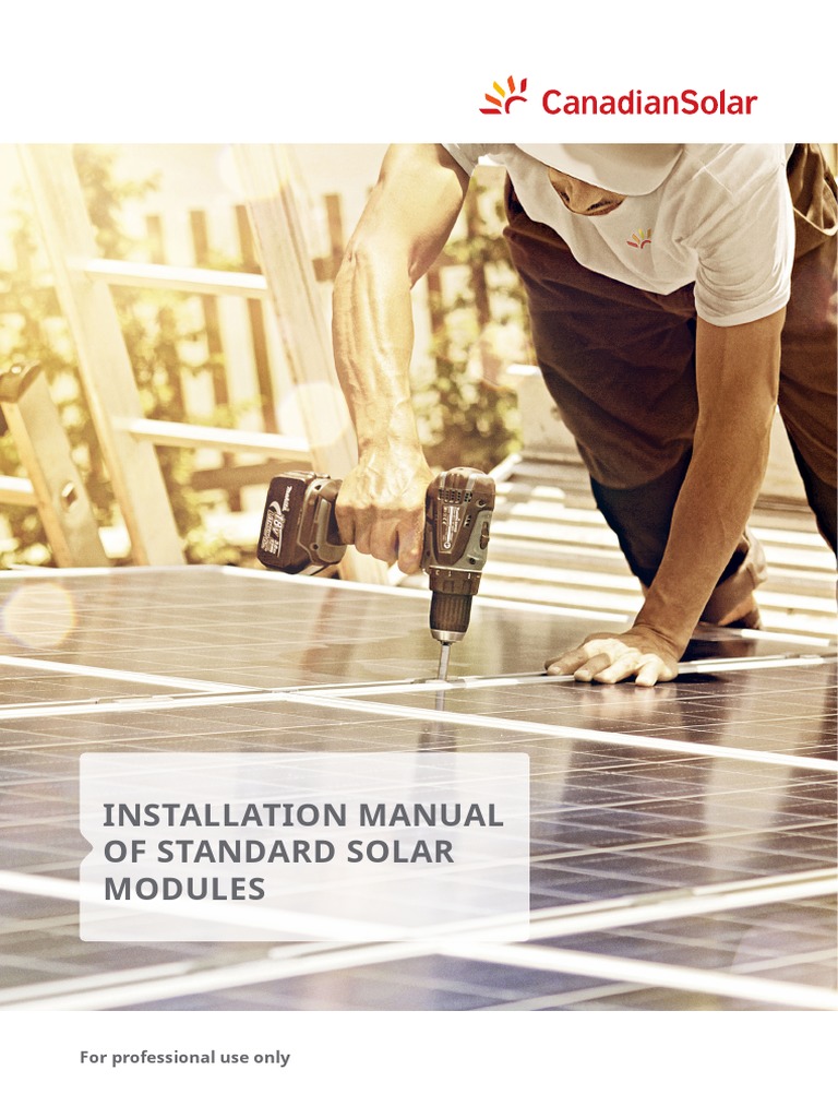 Installation Manual of Standard Solar Modules: For Professional Use ...